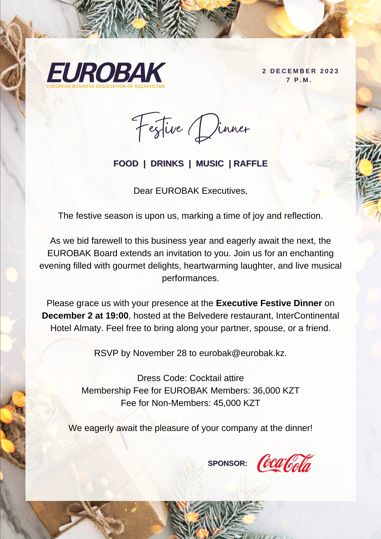 EUROBAK Executive Festive Meeting - EUROBAK